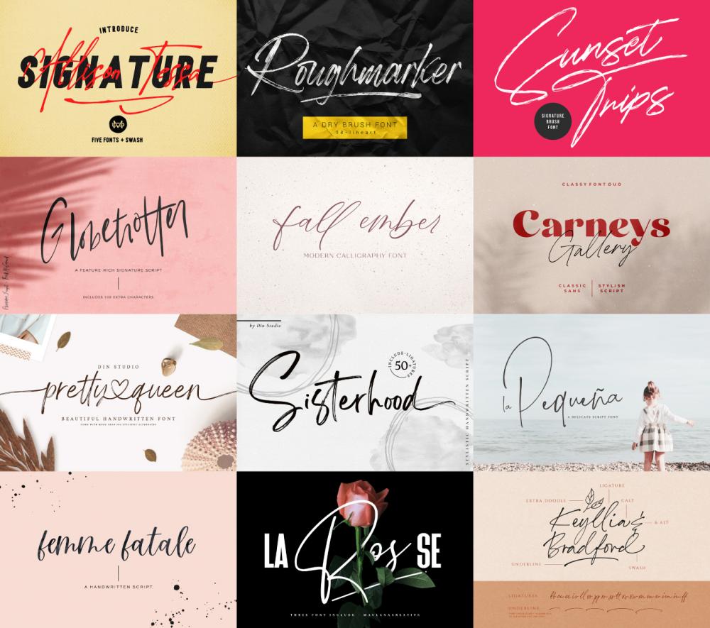 video: New Free Bold Display Font + The Natural Script Font Bundle - Save over $470!